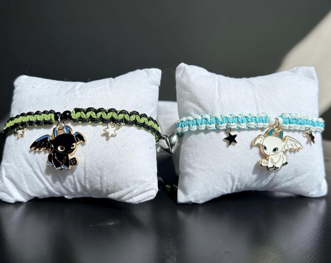 How to Train Your Dragon Themed Matching Bracelets - Etsy