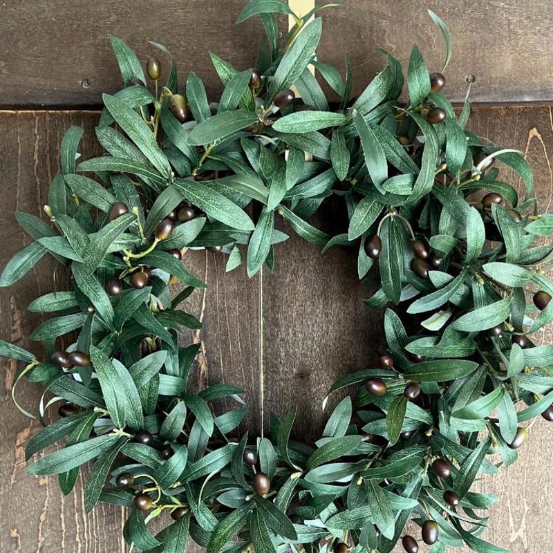 Olive Wreath - Etsy