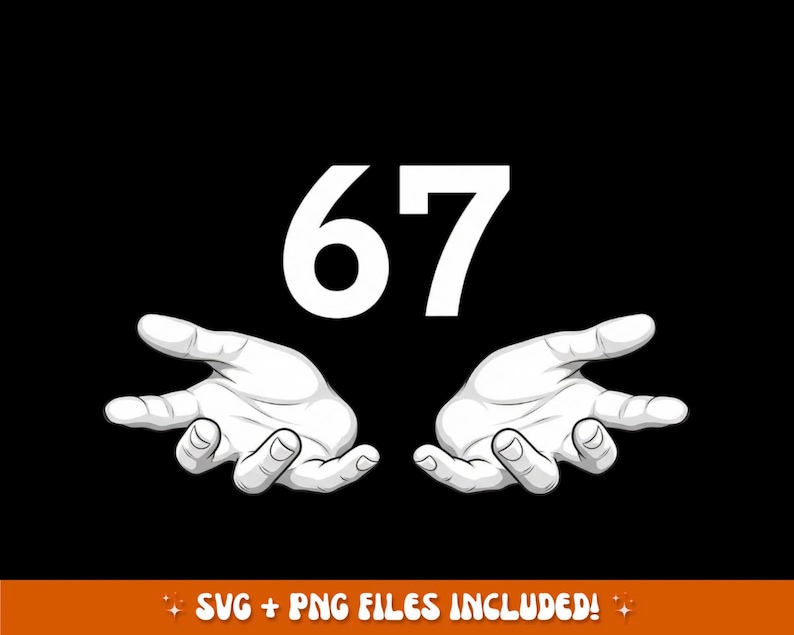 Funny Six Seven 67 PNG | Six Seven Meme Design | Funny 67 Design | Six ...