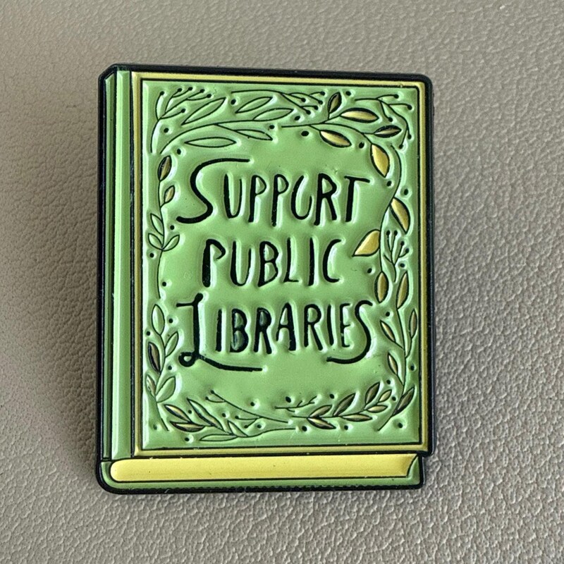 Library Buttons - Etsy
