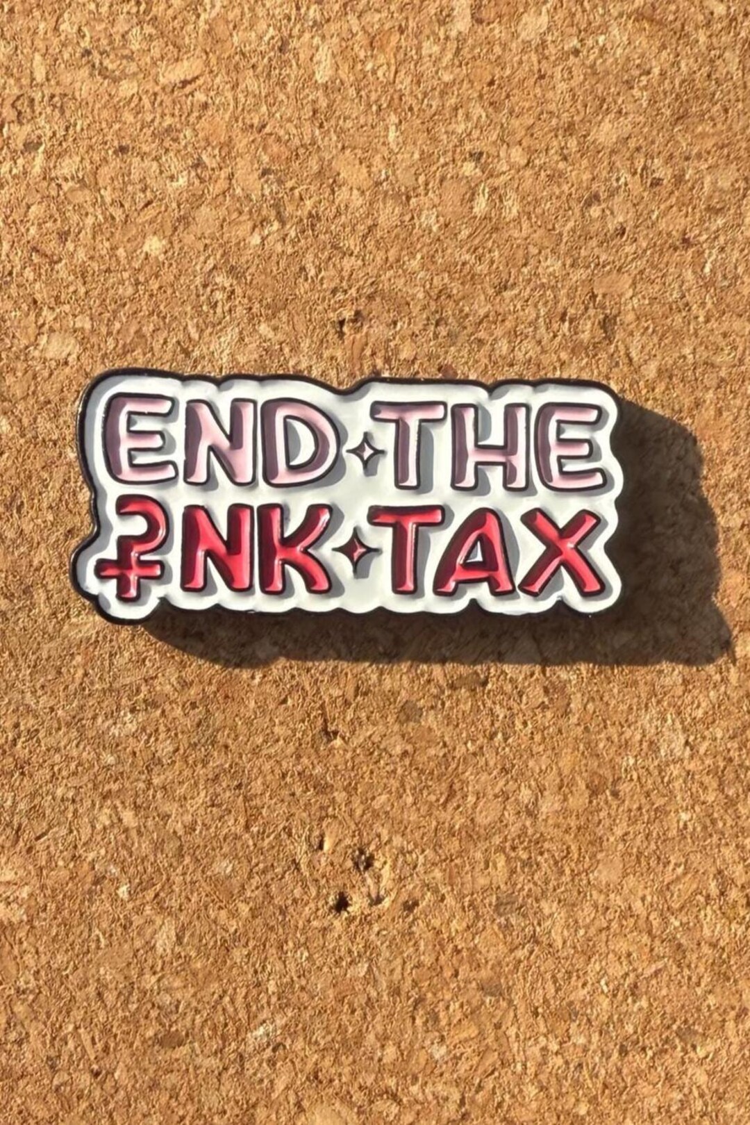End the Pink Tax Enamel Pin – Feminist Statement Pin, Equality Lapel ...