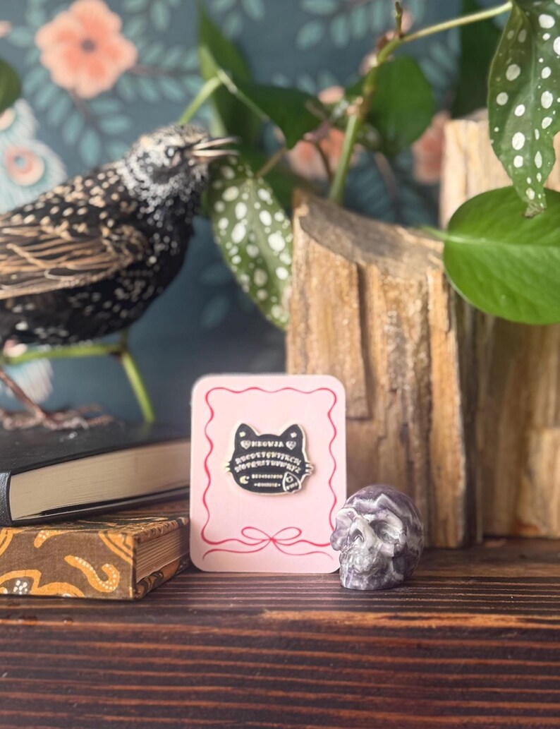 Meowja Cat Enamel Pin: Witchy Ouija Board Lapel Pin - Etsy