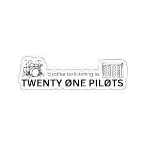 Twenty One Pilot Sticker - Vessel - Piano - Drums - Concert Gifts - Etsy