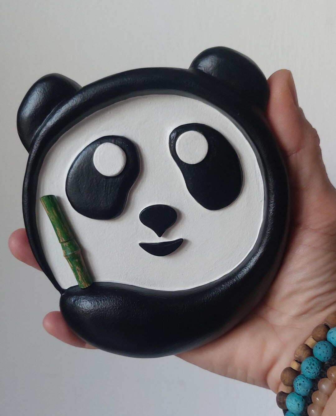 Hand-painted Panda Trinket Dish: Decorative Jewelry Tray, Small Table ...
