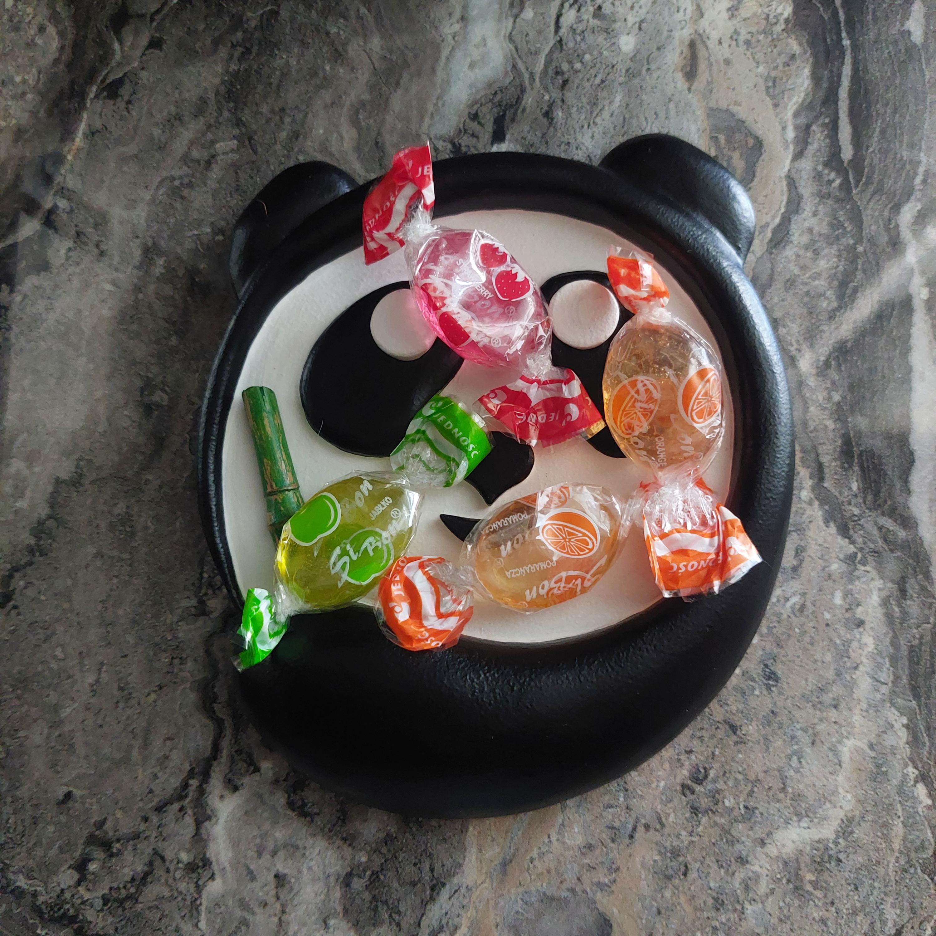 Hand-painted Panda Trinket Dish: Decorative Jewelry Tray, Small Table ...