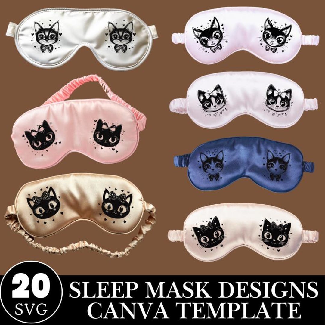 Floral Sleep Mask Designs, Cute Eye Mask, Soft Sleep Mask, Custom Sleep ...