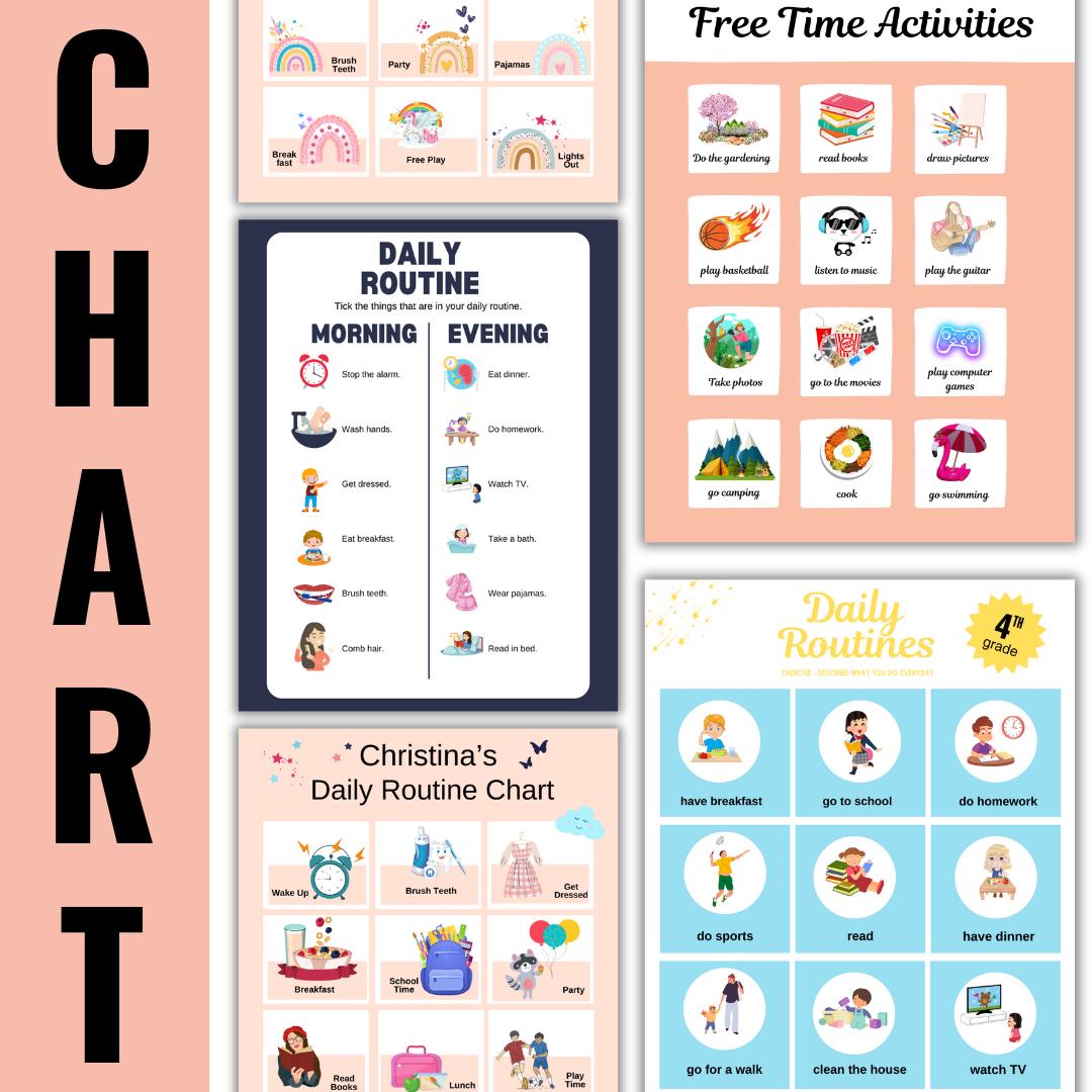 Daily Routine Chart, Daily Success Plan, Routine Master Plan, Daily ...