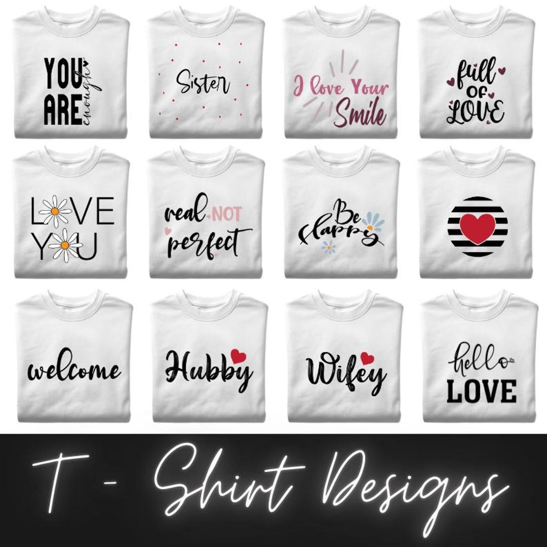 Custom Graphic T-shirt Designs, Trendy Stylish Tee (SVG File) - Etsy