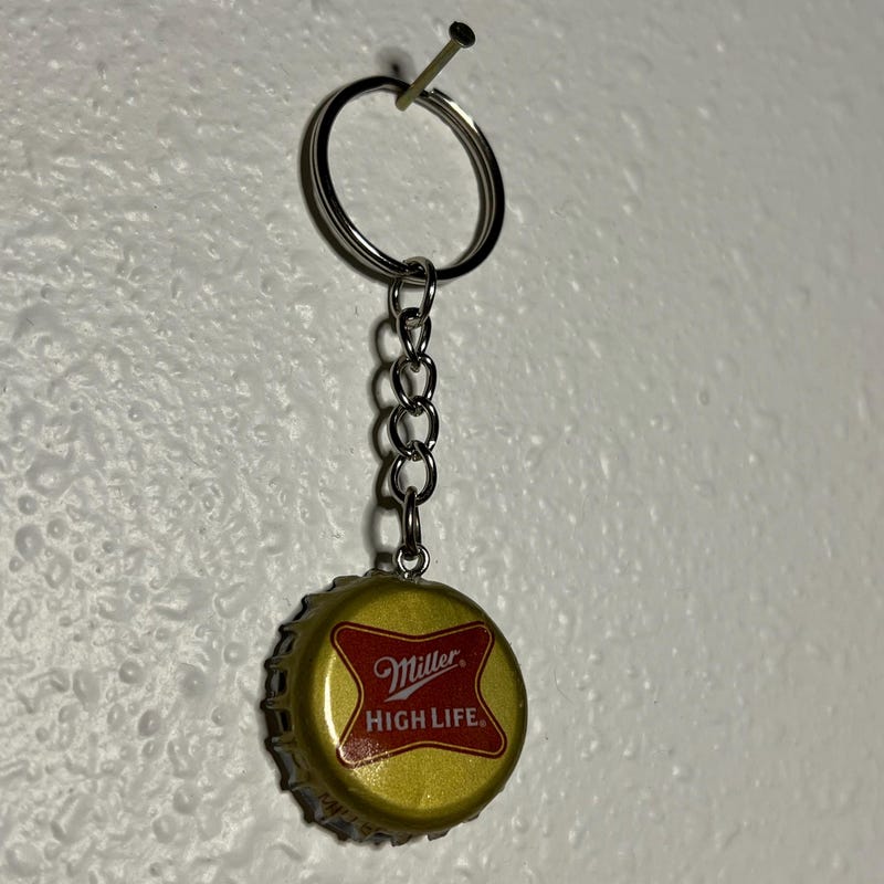 Bottle Cap Keychain - Etsy