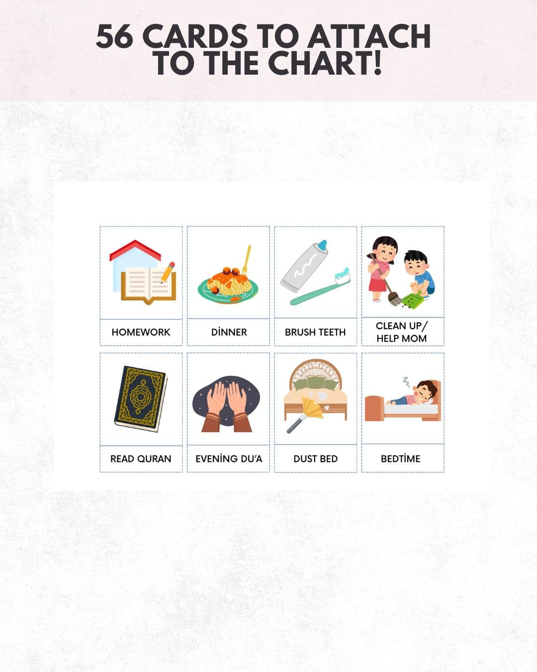 Printable Muslim Child Routine Chart | Daily Tasks + Islamic Habits for ...