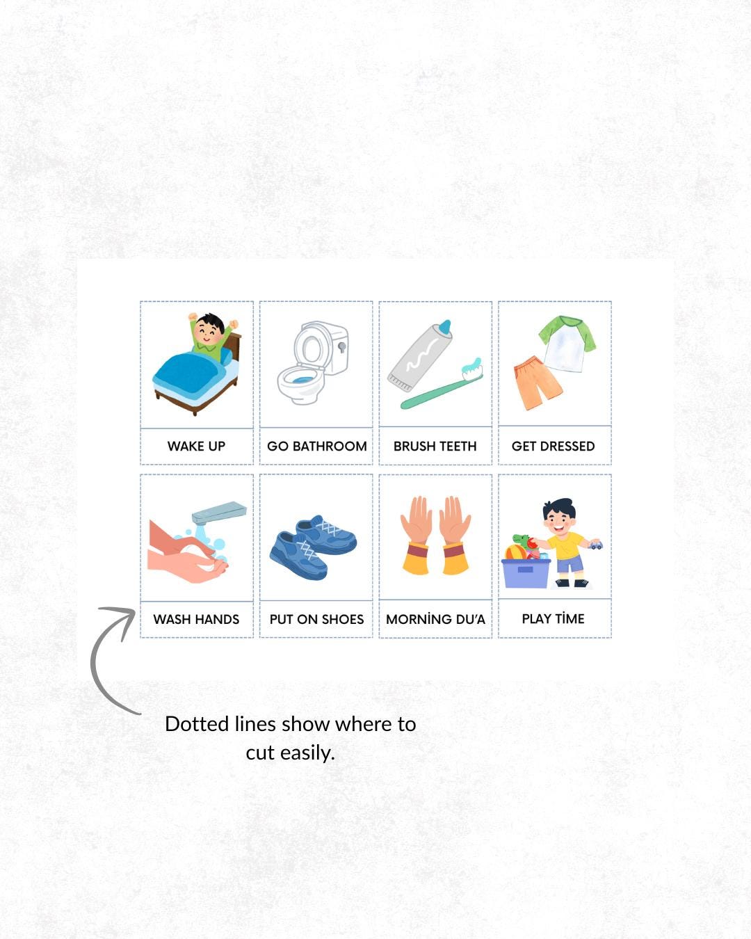 Printable Muslim Child Routine Chart | Daily Tasks + Islamic Habits for ...