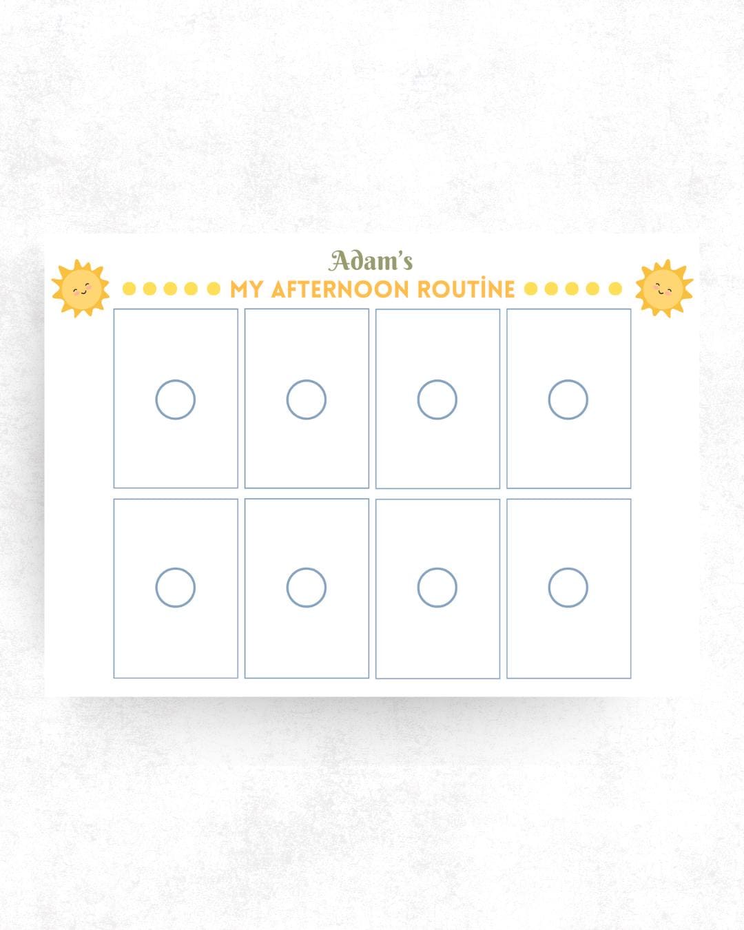 Printable Muslim Child Routine Chart | Daily Tasks + Islamic Habits for ...