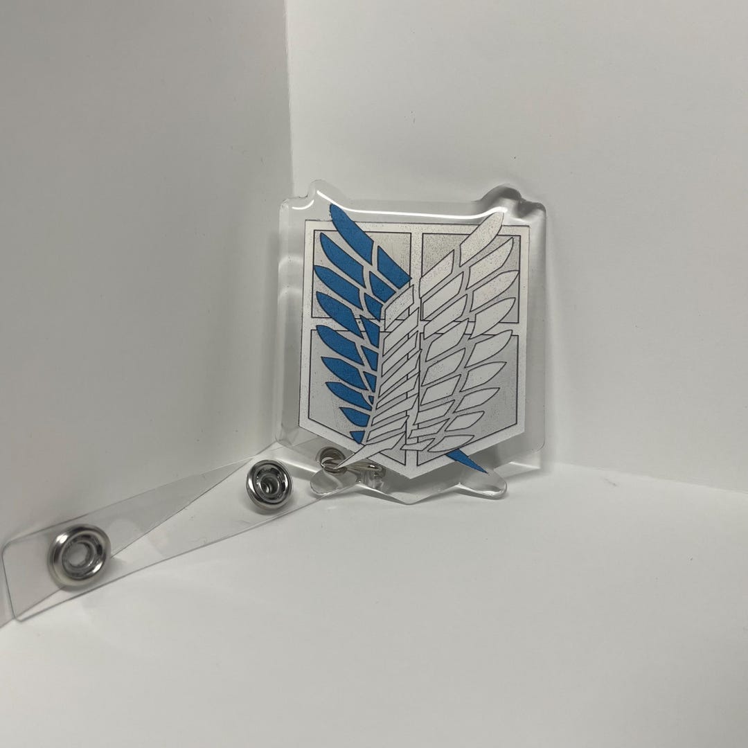 Acrylic Attack on Titan Badge Reel - Etsy