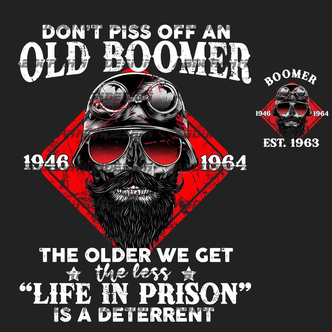 Custom Year Baby Boomer Generation Png, Boomer Png, Baby Boomer Png ...