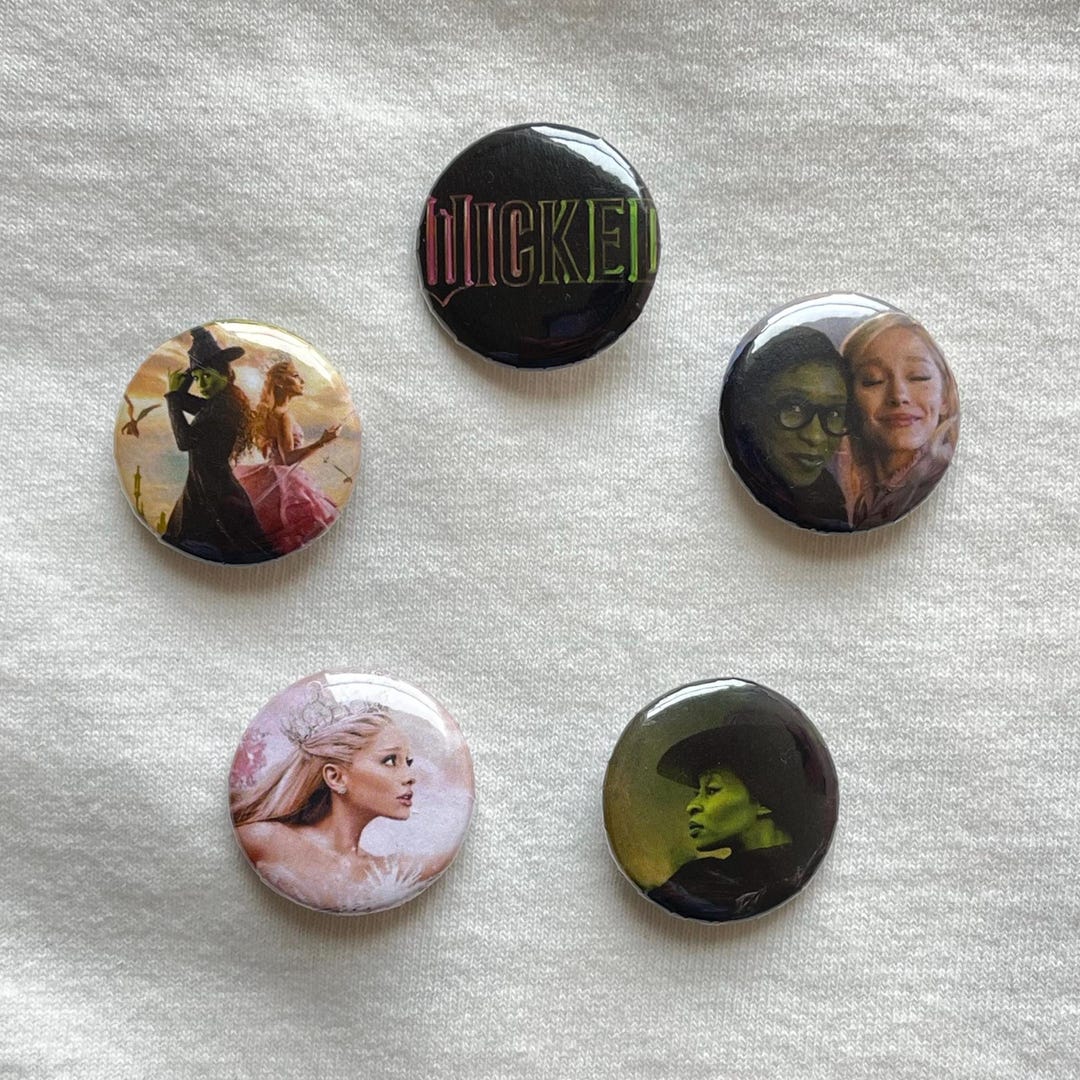 Wicked Pin Buttons! | Ariana Grande Cynthia Erivo - Etsy