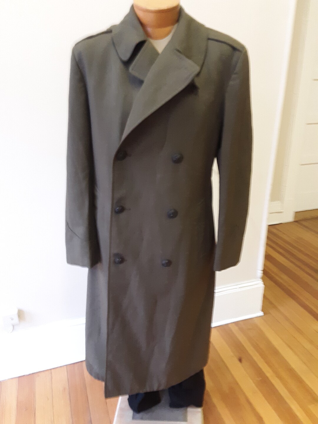 196640 42 Chest USMC Wool Serge Green Overcoat - Etsy