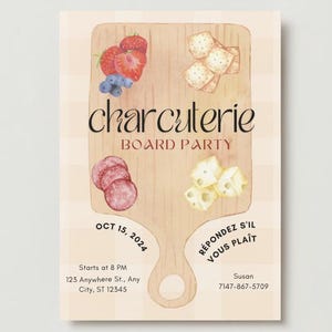 Charcuterie Party Invitation - Etsy