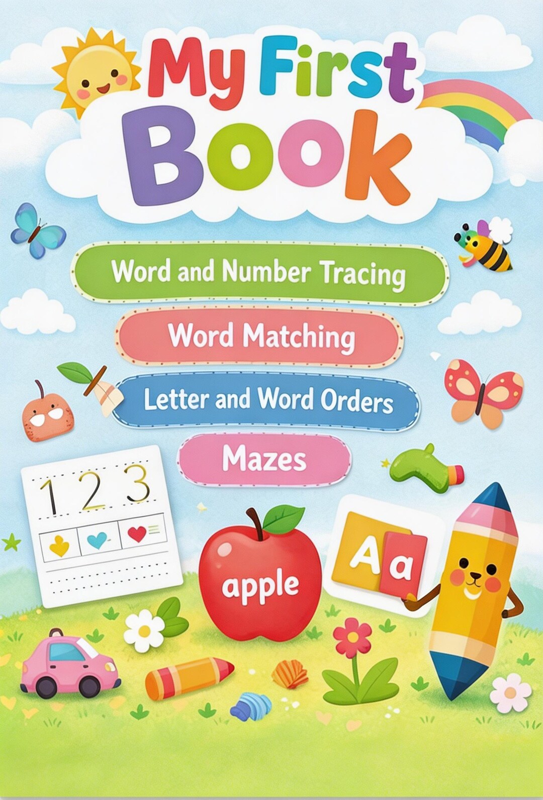 Preschool Activity Book | ABC, Number, Shape Tracing (digital Download ...