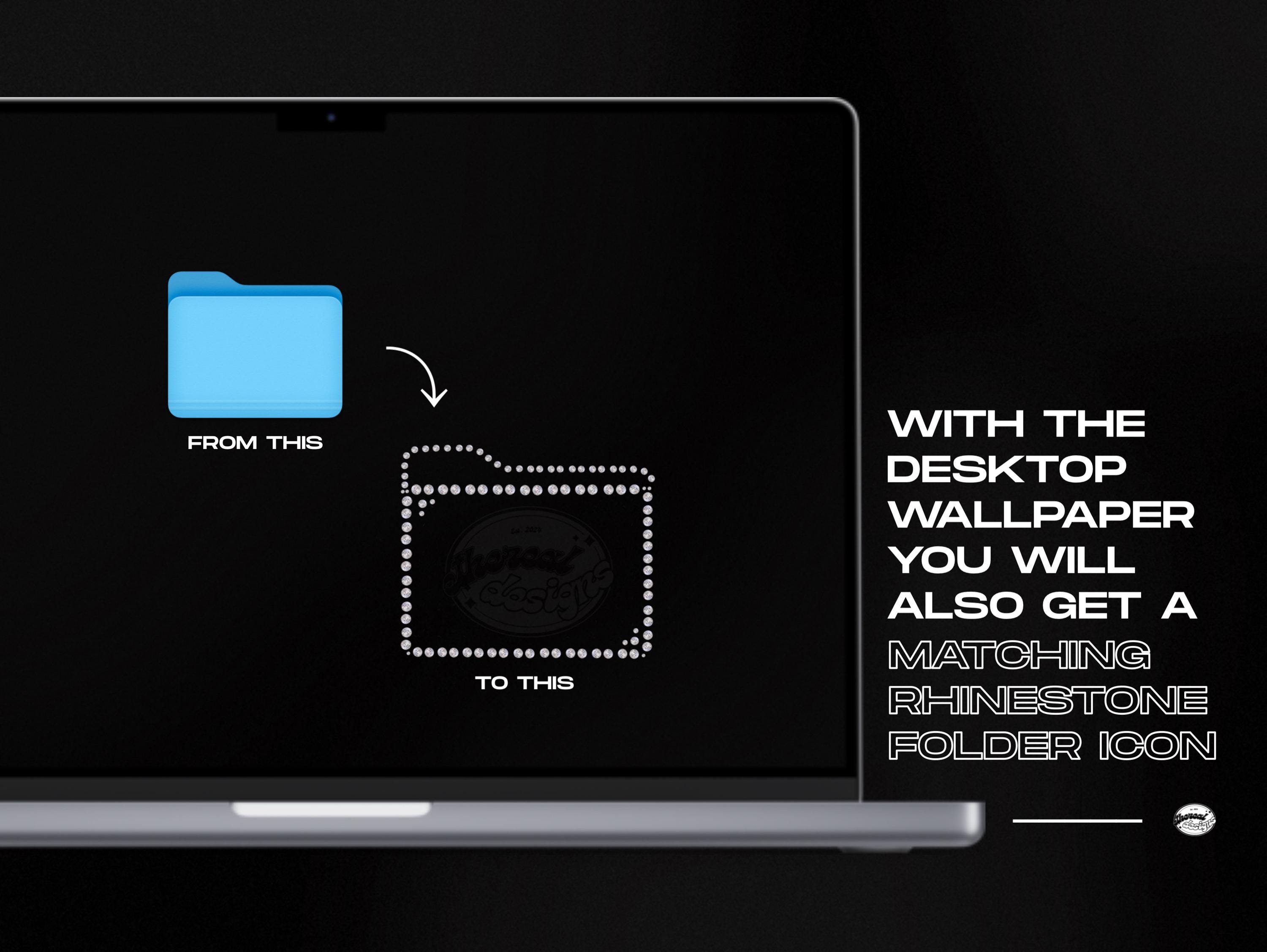 Diva Desktop Wallpaper With Folder Icon, Laptop Wallpaper, MacBook ...