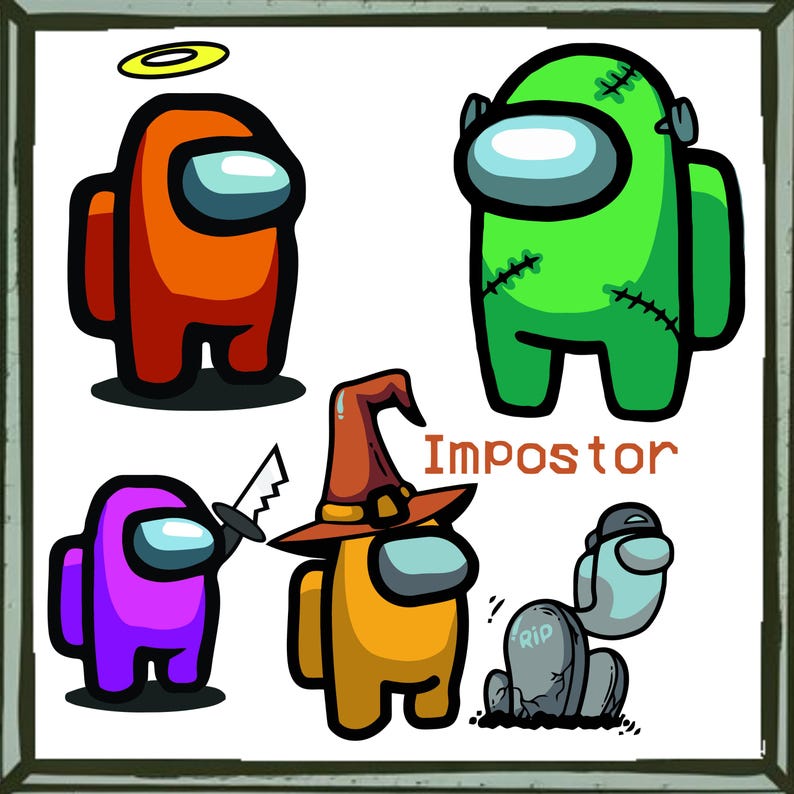 Among Us SVG Bundle | 500+ Imposter, Halloween Designs (PNG, SVG) - Etsy