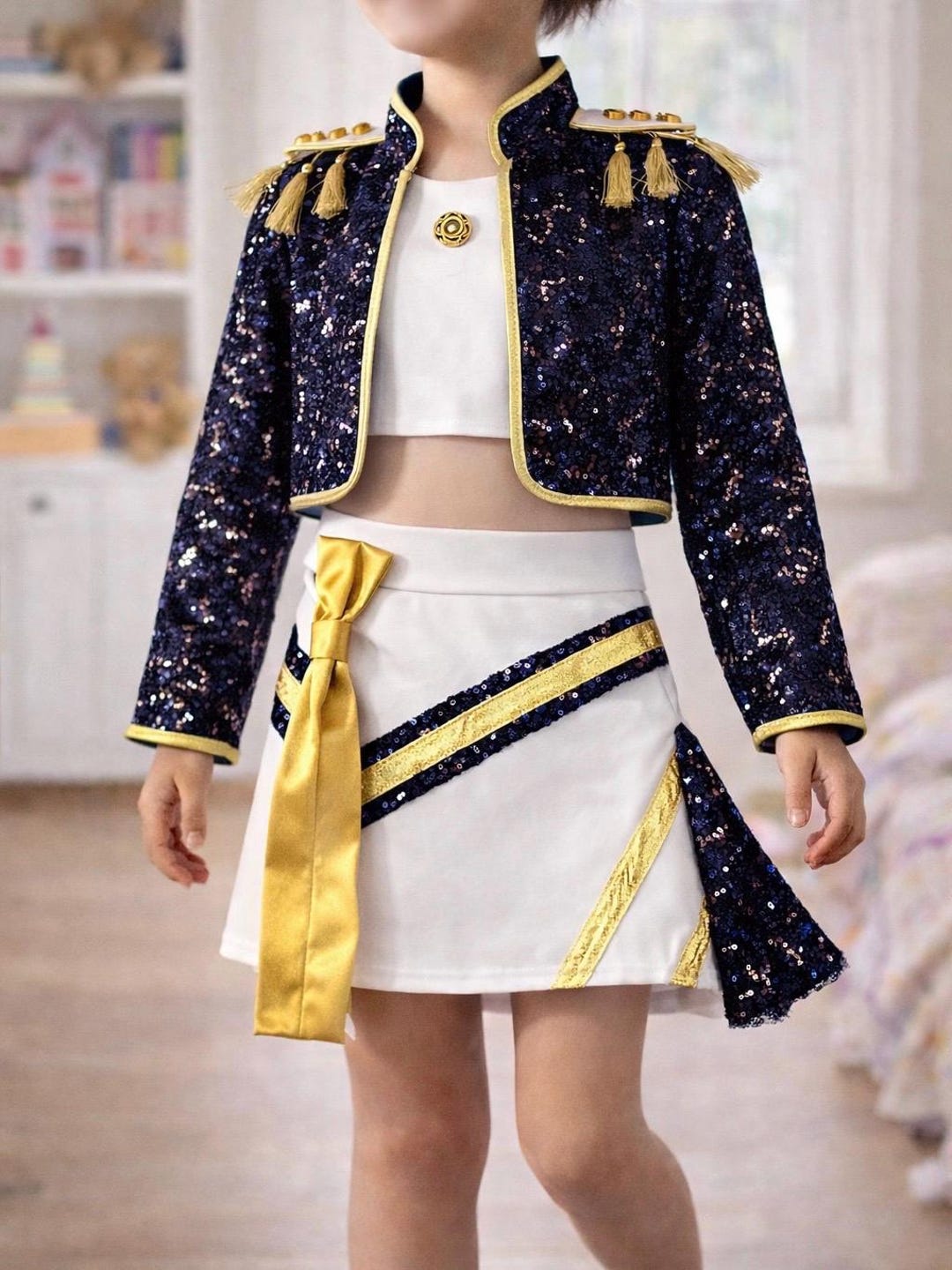 Korean Stage Costume | Handmade Sequin Outfit for Kids - Etsy