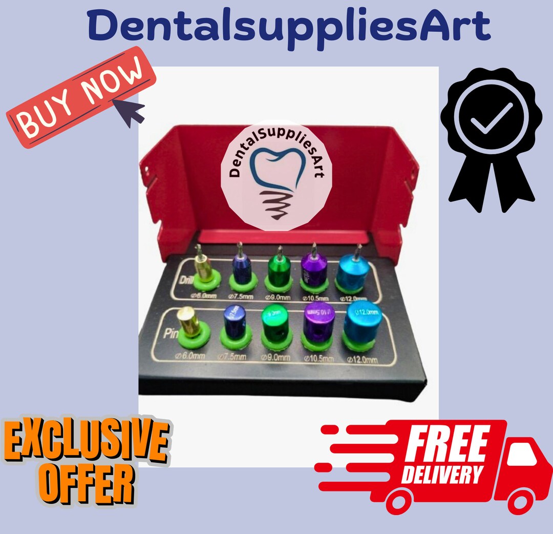 Dental Implant Guide & Positioning Drills Set Titanium Surgery Guided ...