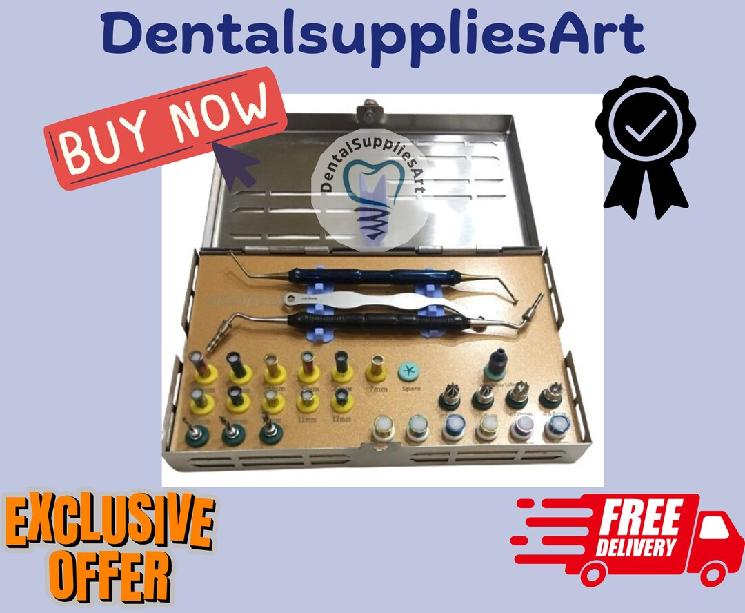 Dental Implant Sinus Lift Set Crestal & Lateral Approaches Surgery Kit ...
