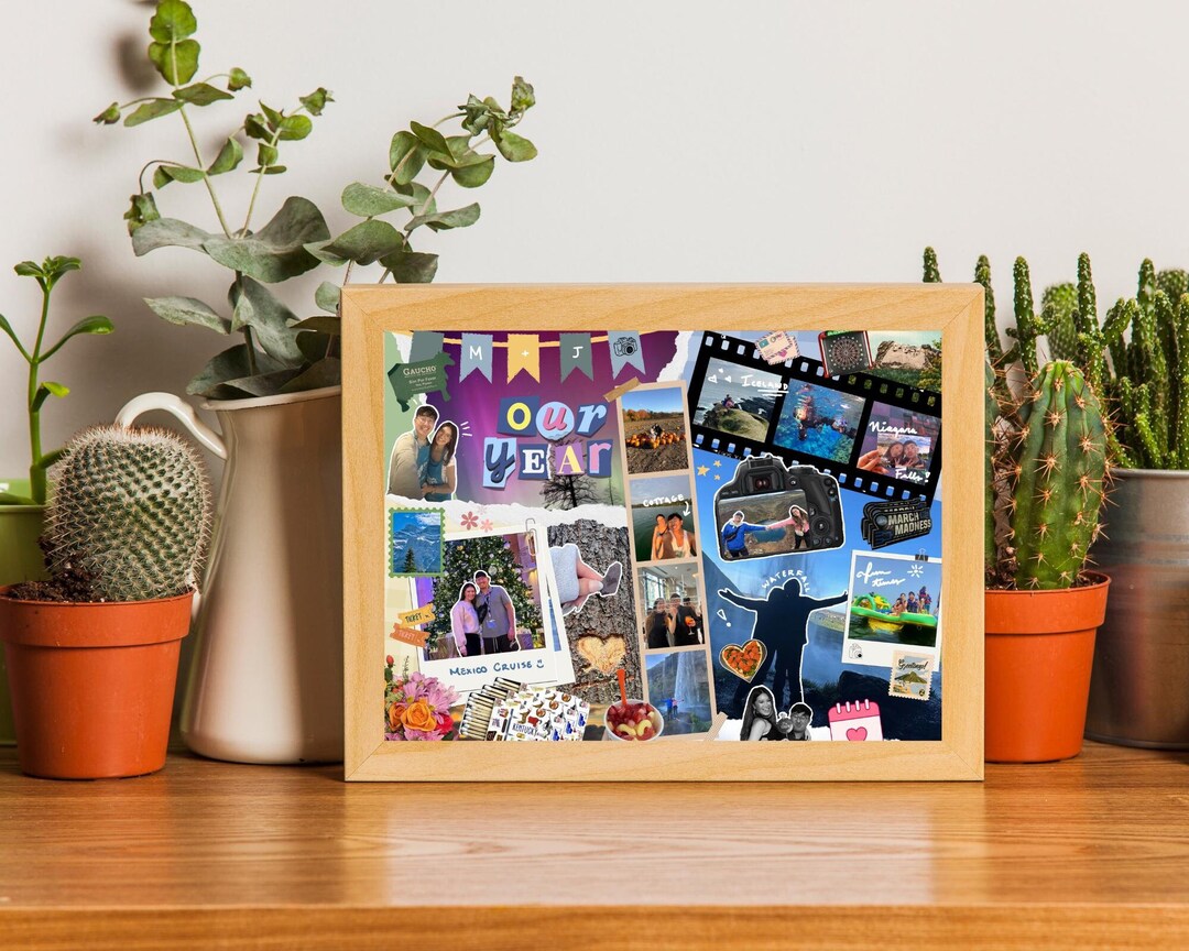 Custom Collage Photo Print, Unique Gift for Couples, Gift for Him/her ...