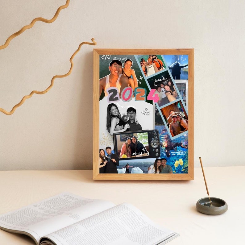 2025 Yearly Recap Personalized Photo Collage, Custom Unique Anniversary ...