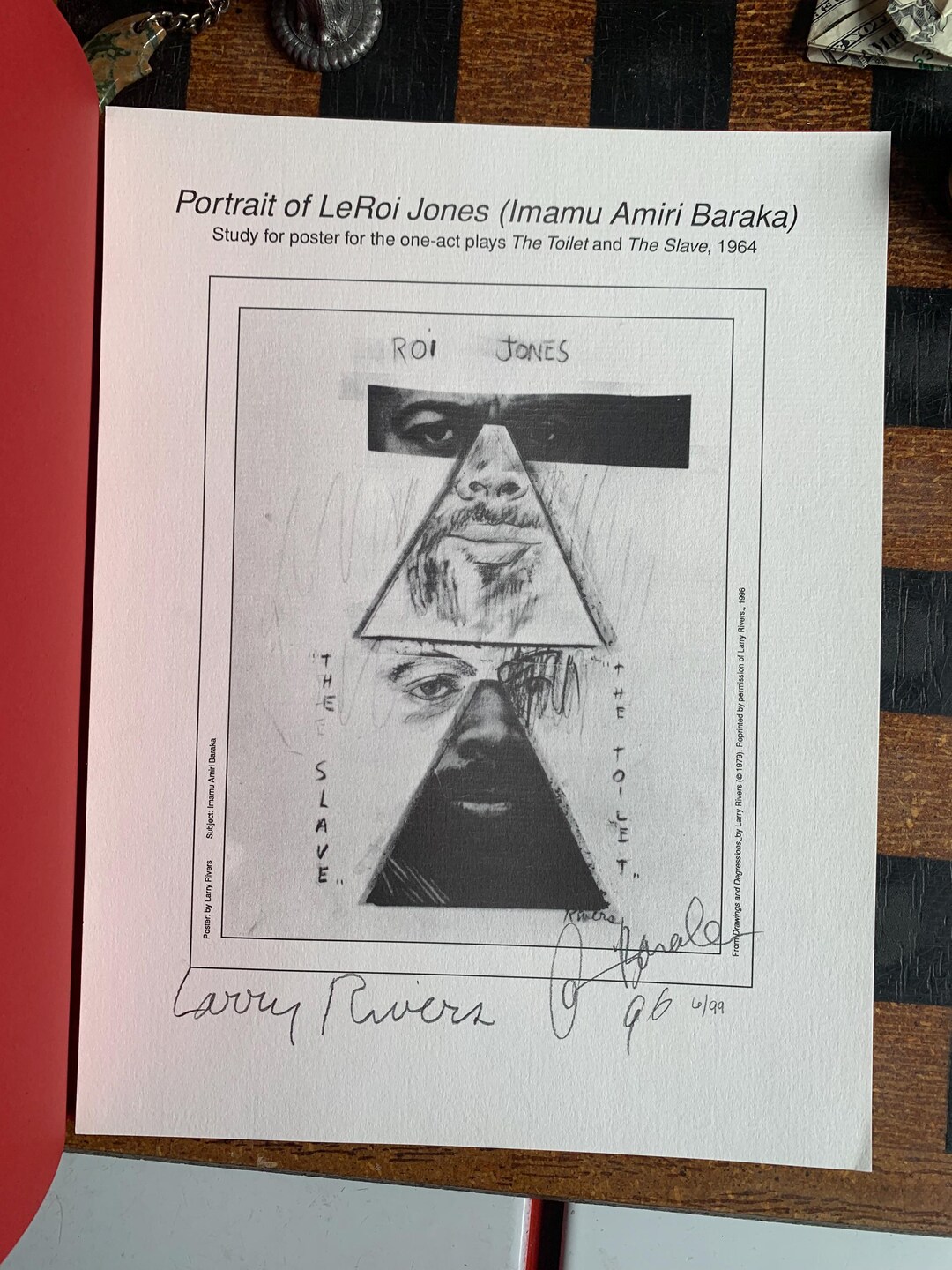 Portrait of Leroi Jones (imamu Amiri Baraka). Study for the Poster for ...