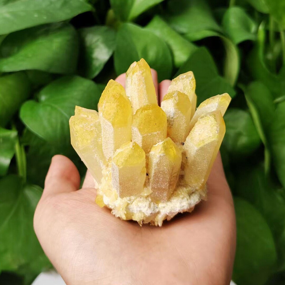 Natural Citrine Quartz Cluster, Quartz Cluster Specimen Crystal, Quartz ...