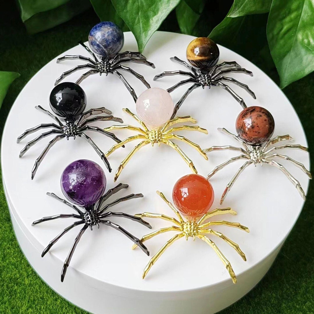 2‘’ Natural Amethyst Spider, Crystal Spider, Crystal Animal, Crystal ...
