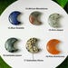 1.2 " Crystal Carved Moon, Gemstone Moon, Natural Crystal Moon, Moon ...