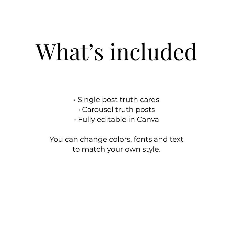 Calm Mother Truth Cards | Instagram Canva Templates | Minimal Quote ...