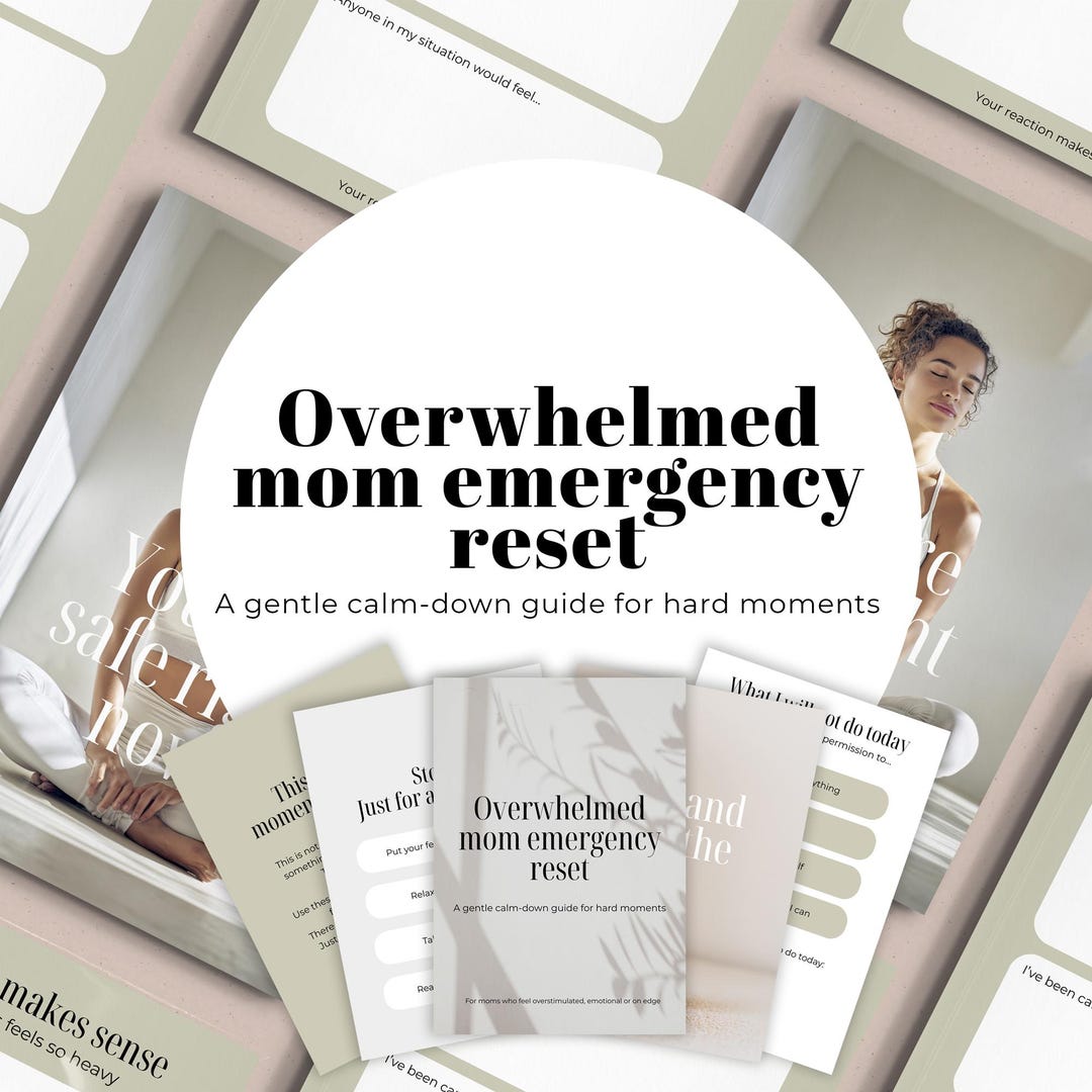 Overwhelmed Mom Emergency Reset | Calm Down Guide for Stressed Mothers ...