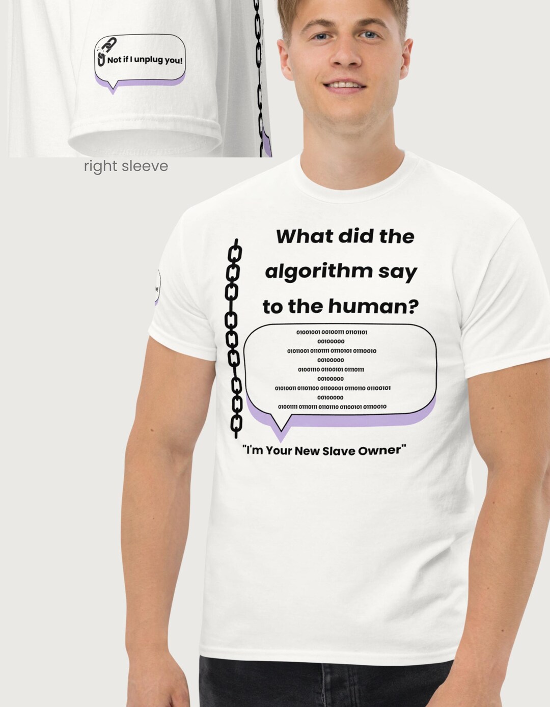 Funny Algorithm Binary Code Unisex Tee: Geek Tech Humor - Etsy