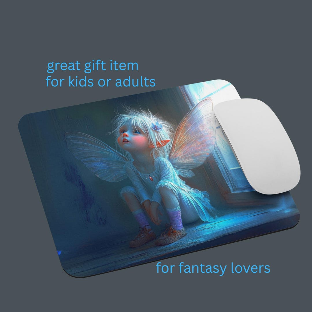 Moonlit Fairy Child Mouse Pad Functional Art Fantasy Enthusiast Anime ...