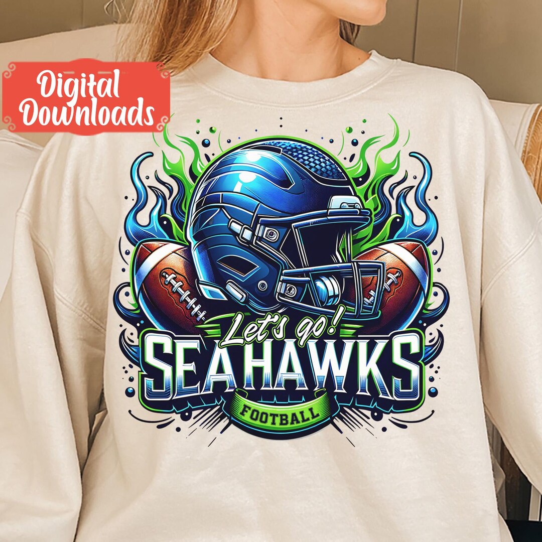 Let's Go Seahawks Png, Football Seahawks Png, Game Day Png, Football ...