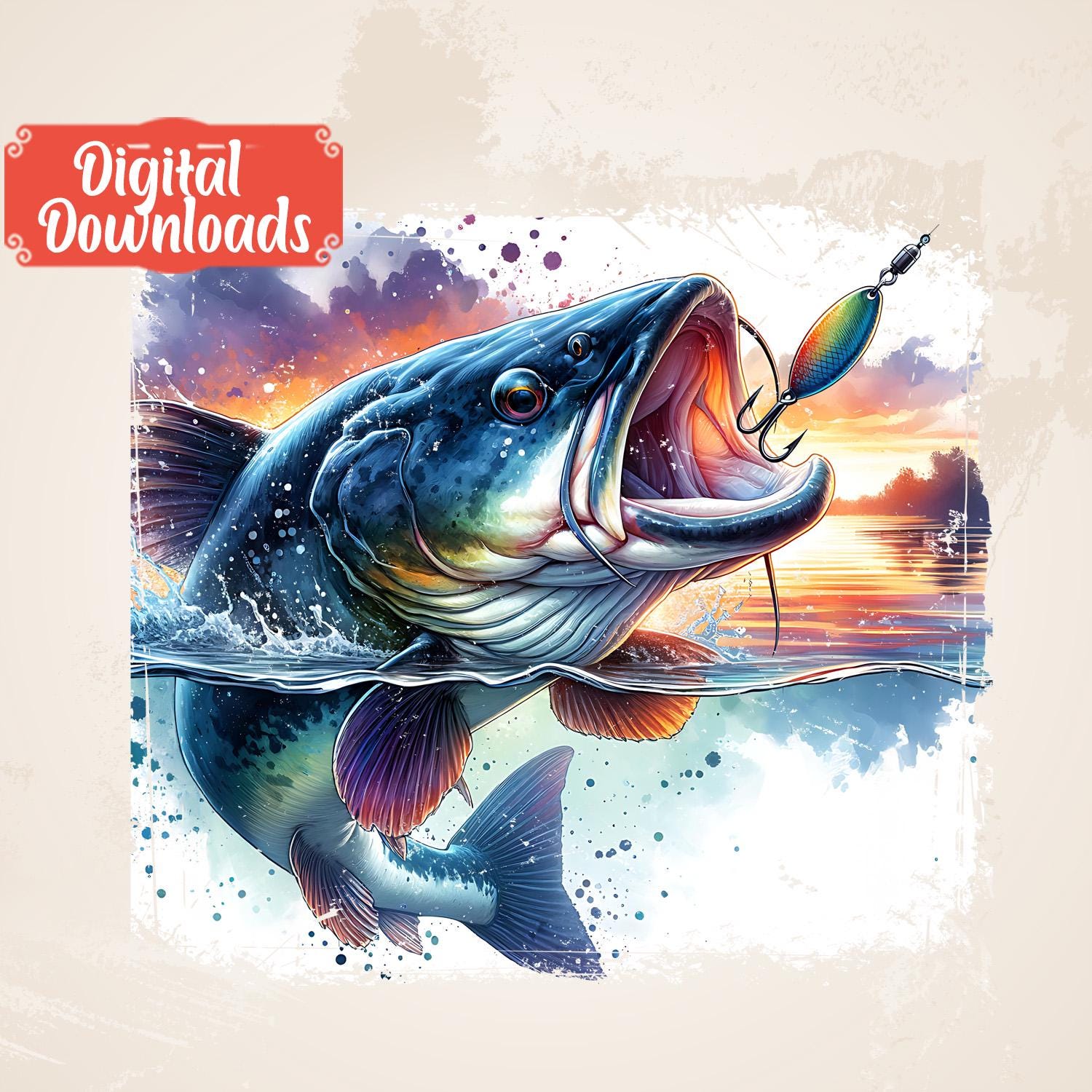 Catfish Fishing Png, Catfish Clipart, Angler Dad Jpeg, River Fishing ...