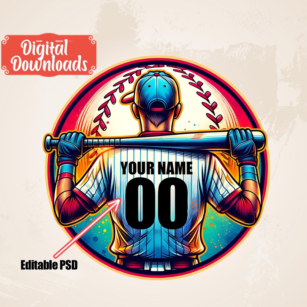 Baseball PNG, Baseball Player Png, Edit Your Name Text Jpeg, Baseball ...