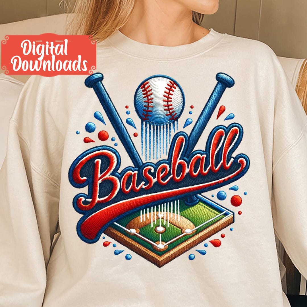 Baseball Png Sublimation, Embroidery Png, Game Day Shirt Png, Touchdown ...