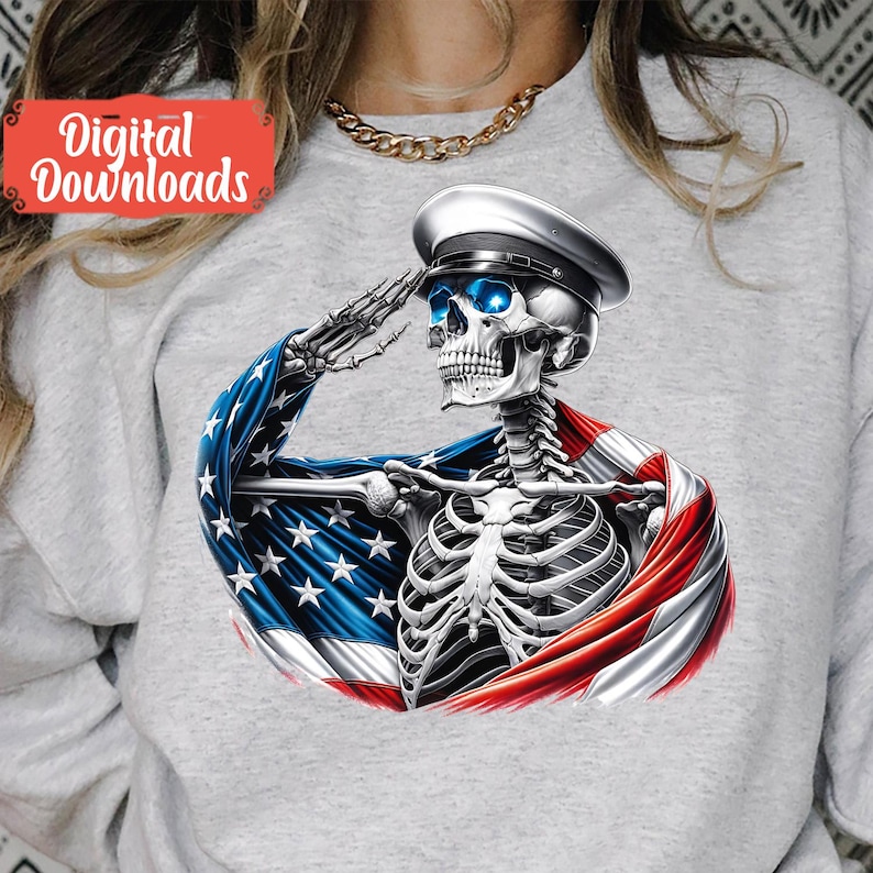 Us Patriotic Navy Skull Salute Png, US Navy Clipart, Veteran Shirt Png ...