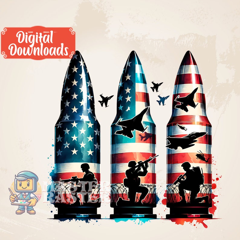 Military Bullets Png, US Army Clipart, Veteran Shirt Png, Soldier Dad ...
