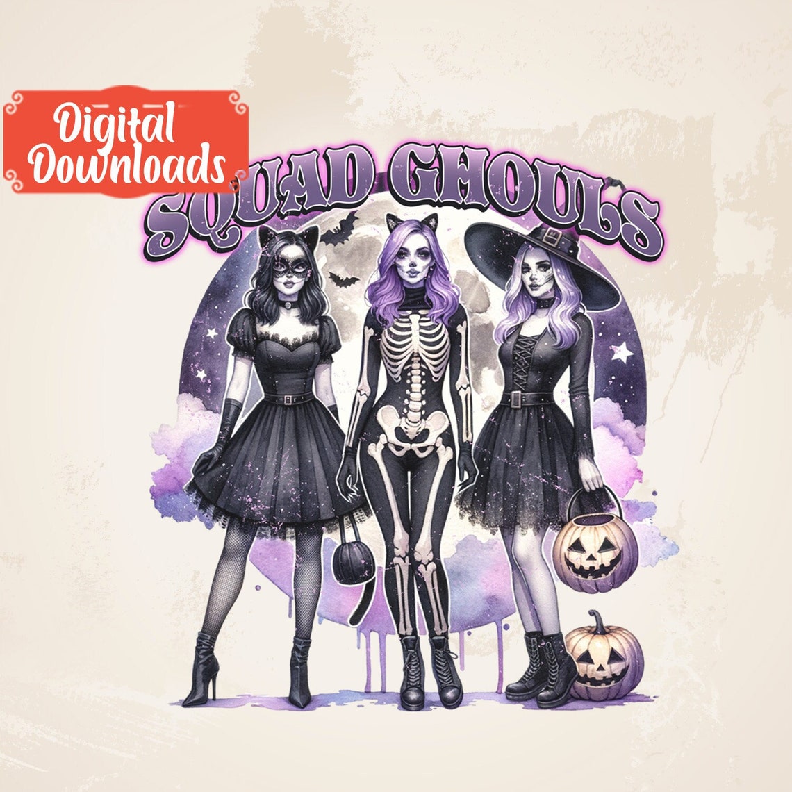 Squad Ghouls Png, Halloween Png, Halloween Squad Shirt, Lets Go Ghouls ...