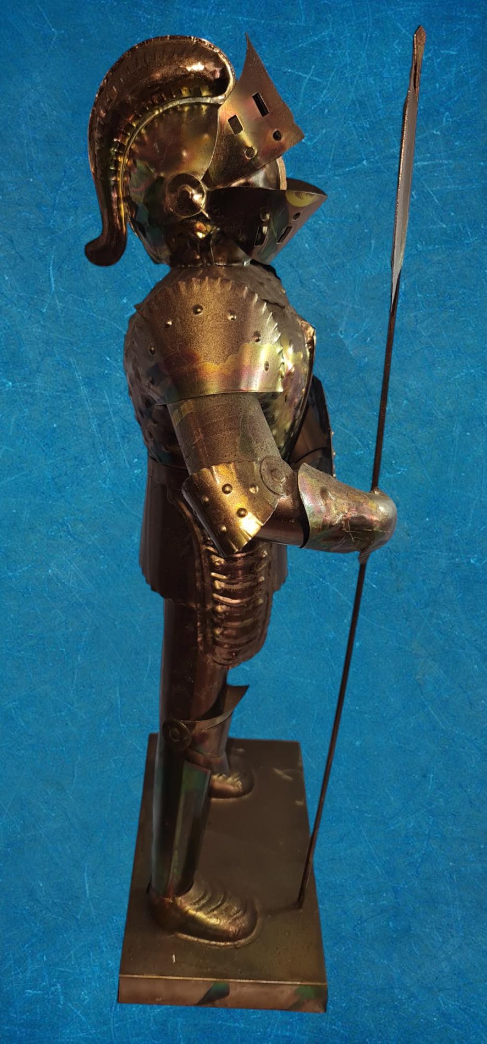 Copper Knight Statue - Etsy