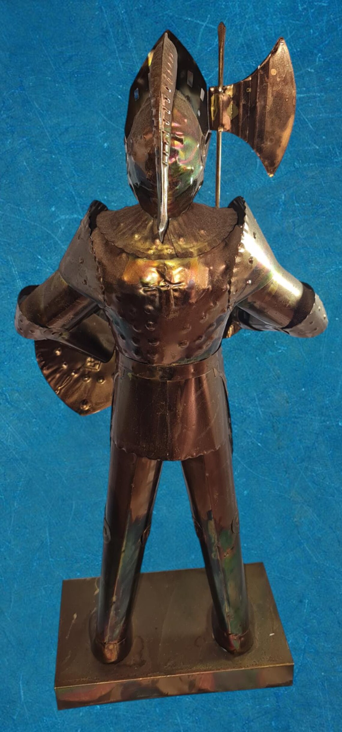Copper Knight Statue - Etsy