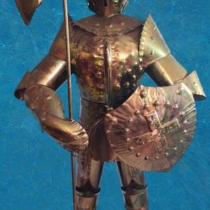 Copper Knight Statue - Etsy