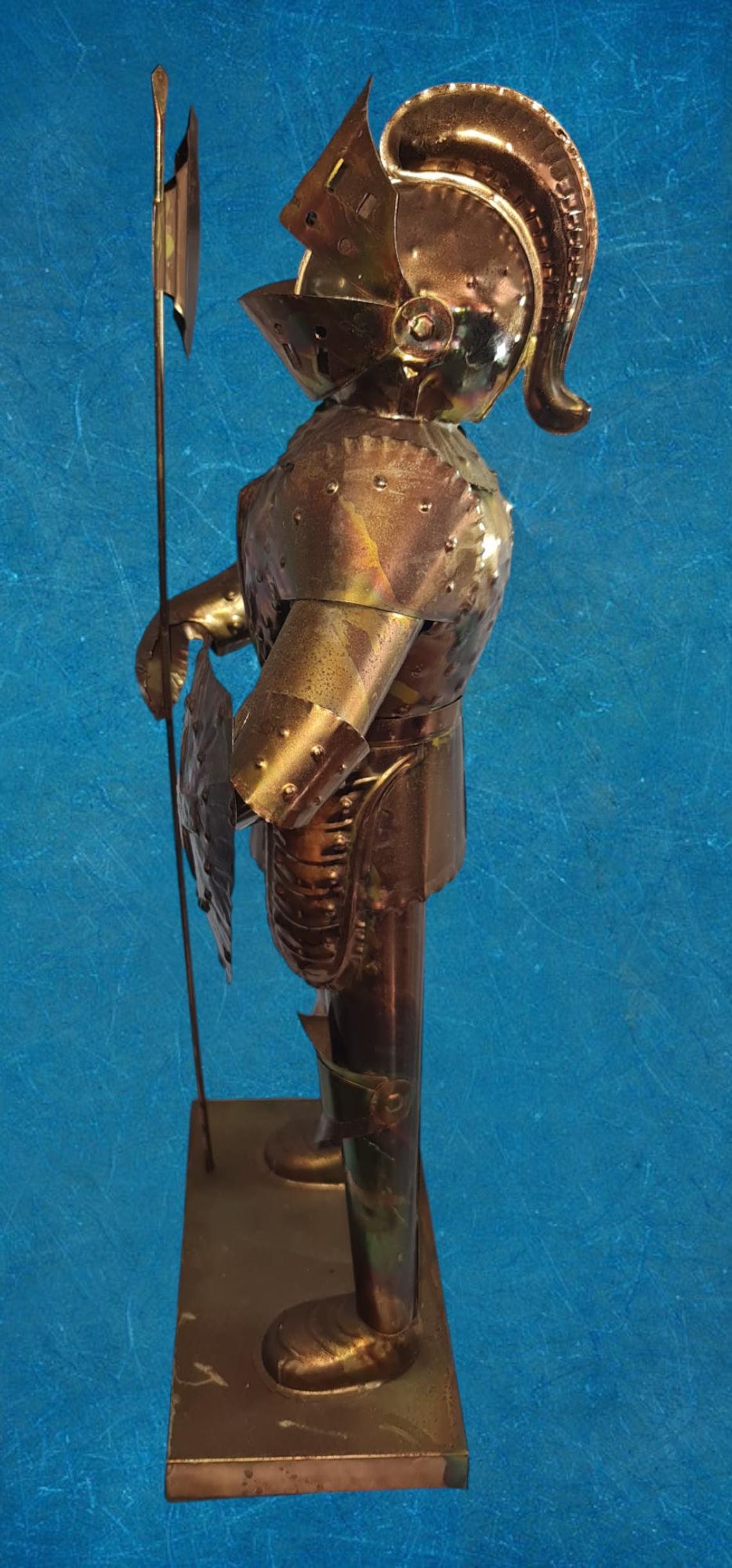 Copper Knight Statue - Etsy