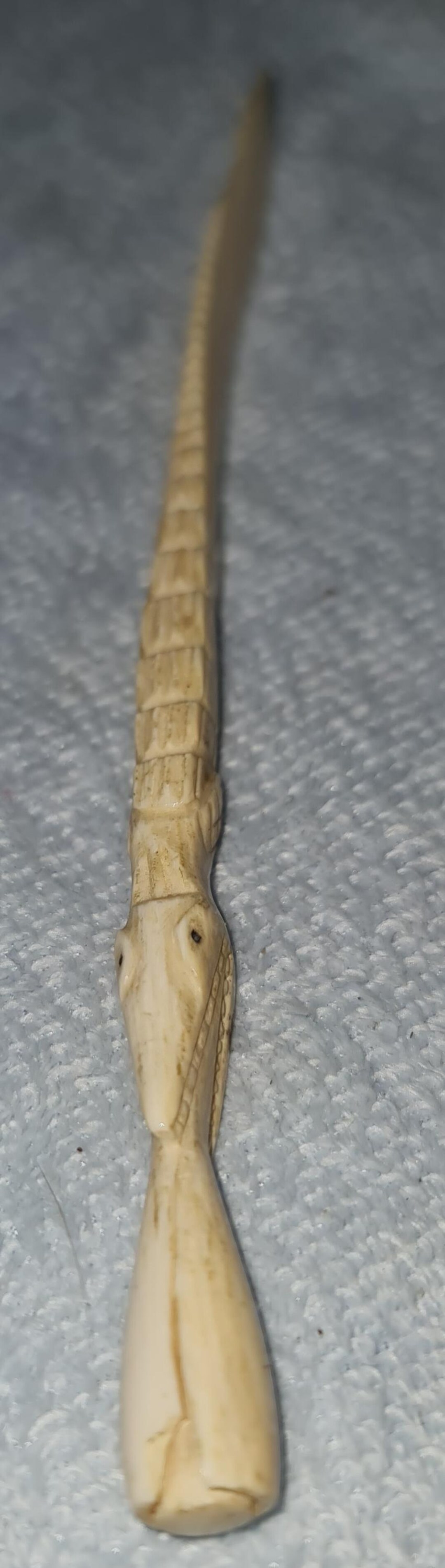 Antique Hand Carved Allagator Letter Opener - Etsy