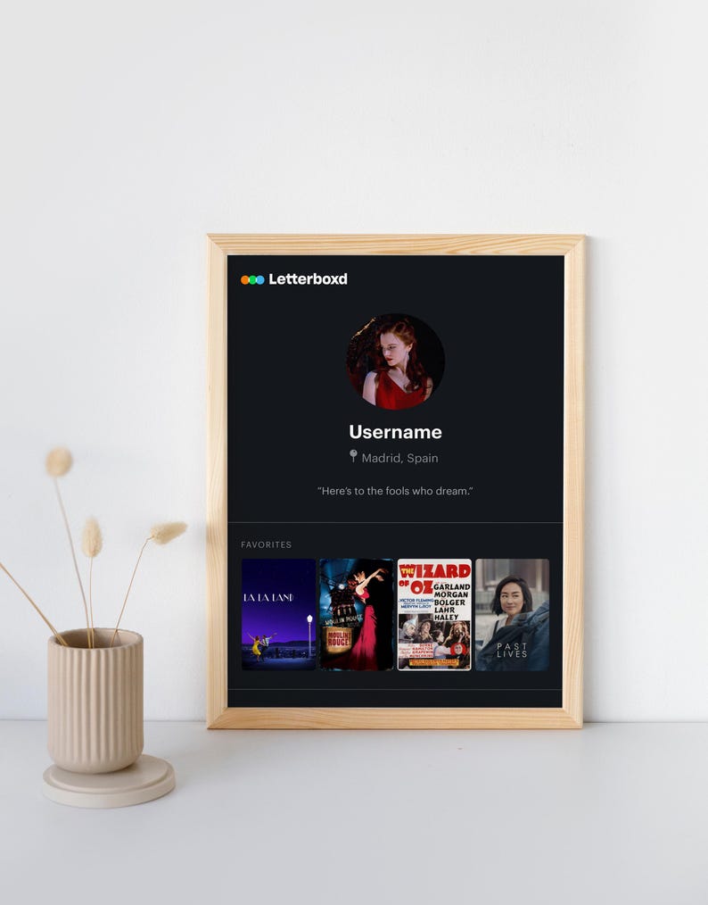 CUSTOM Letterboxd Top 4 Films Poster: Personalized Movie Art | DIGITAL ...